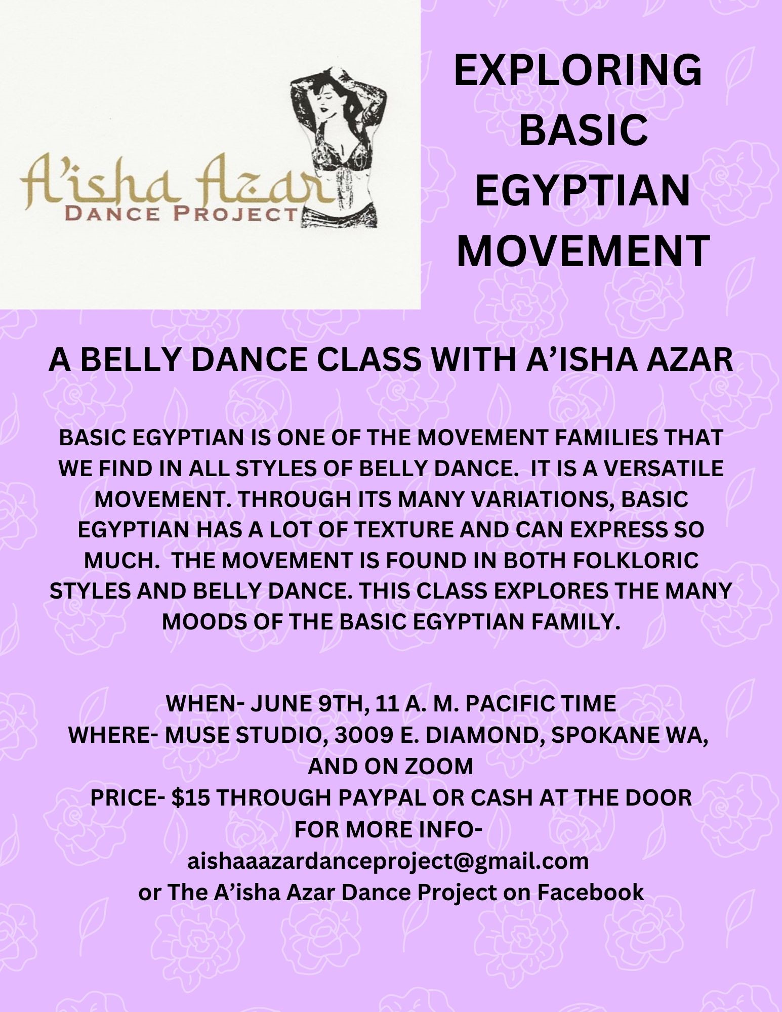Schedule – A’isha Azar Dance Project